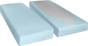 Bellatex Elastické rychloupínací prostěradlo Modrá 90x200x30 cm