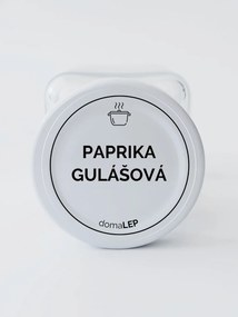 Samolepka na kořenky PAPRIKA GULÁŠOVÁ průhledná 5 cm tučné písmo