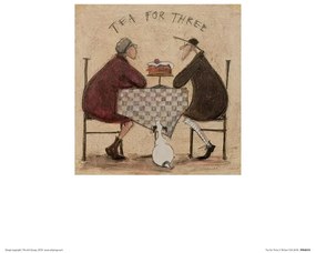 Umělecký tisk Sam Toft - Tea for Three II, Sam Toft, (30 x 30 cm)