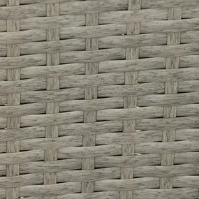 Zahradní sestava AZS-A1442 GREY, polyratan, šedá (111 x 62) cm