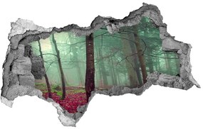 Wallmuralia Samolepící díra nálepka Podzimní listí 95x73 cm