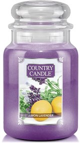 Country Candle – vonná svíčka Lemon Lavender (Citronová levandule), 680 g