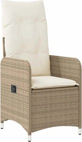 5dílný zahradní bistro set s poduškami béžový polyratan 3277097