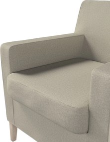 Potah na křeslo IKEA Karlstad barva béžová látka pletený vzor