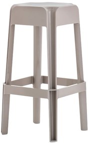 PEDRALI - Vysoká barová židle RUBIK 580 DS - světle hnědá