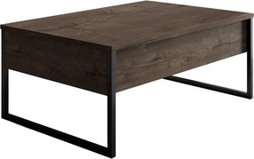Luxe konferenční stolek, ořech / černá