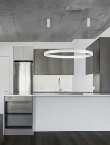 LED lustr Motif 120 bílé stmívatelné