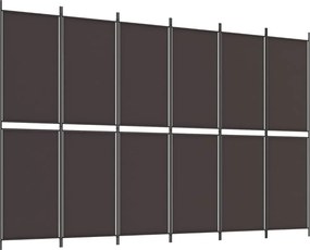 vidaXL 6dílný paraván 300x200 cm textil [350238] Barva: antracitová