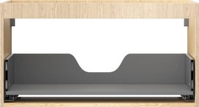 Mexen Box-A, závěsná skříňka 90 cm, 1 zásuvka, dub, 91AX0-0900-470-1-81