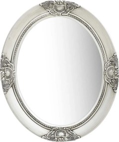 vidaXL Nástěnné zrcadlo barokní styl 50 x 60 cm [320348] Barva: Stříbrná