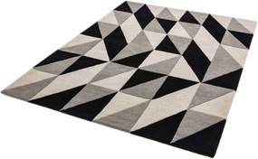 Černý  koberec Jigsaw Flag Grey Rozměry: 200x290 cm