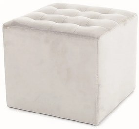 Taburet Lori Velvet, světle šedá