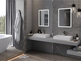 Mexen Navia koupelnové zrcadlo osvětlené 50 x 70 cm, LED 6000K, proti mlze - 9803-050-070-611-00