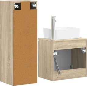 Sada koupelnového nábytku 2 ks Dub sonoma 33 x 34,5 x 100 cm 3406125