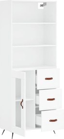 Skříň highboard bílá 69,5 x 34 x 180 cm kompozitní dřevo 3189477