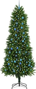 Vánoční stromeček s 300 LED diodami s stojanem Zelená 240 cm PE 3396356