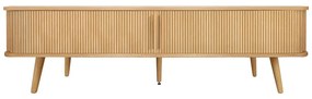 TV stolek v dekoru dubu v přírodní barvě 178x50x40 cm Rove – Woodman
