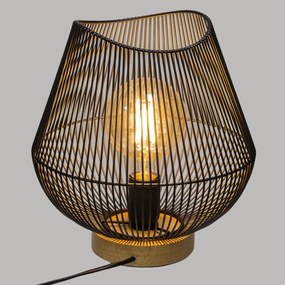 Drátěná stolní lampa Jena 28 cm černá