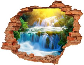 Wallmuralia Nálepka fototapeta 3D výhled Vodopád Krka 90x70 cm