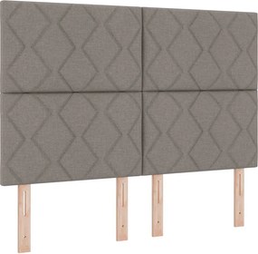 Rám postele s čelo Taupe 160 x 200 cm textil 3344820