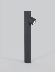 NV 9291702 Venkovní sloupkové svítidlo RAMO tmavě šedý hliník skleněný difuzor GU10 1x7W 220-240V IP65 bez žárovky - NOVA LUCE