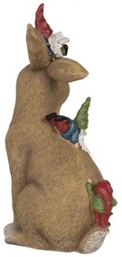 Dekorace králík s trpaslíky – 18x11x30 cm