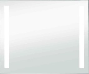 Koupelnové nástěnné zrcadlo s LED osvětlením 80 x 60 cm 144706