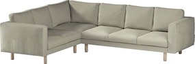 Potah na pohovku IKEA Norsborg rohová 5-místná barva béžová látka pletený vzor