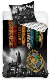 Carbotex Bavlněné povlečení  - Harry Potter Noc v Bradavicích - 140x200 + 70x90