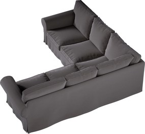 Potah na pohovku IKEA  Ektorp rohová barva hnědá látka sametová