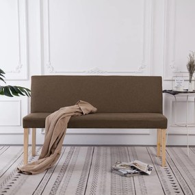 Lavice 139,5 cm hnědá polyester 281336
