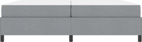 Postel s boxspringem Světle šedá 200 x 200 cm textil 3398885