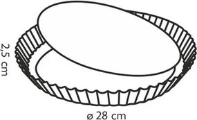 TESCOMA Forma s vlnitým okrajem a odnímatelným dnem DELÍCIA ø 28 cm