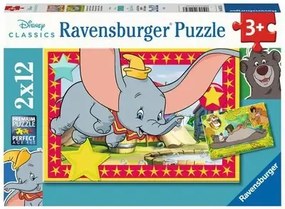 Ravensburger Disney: Pohádková zvířátka / 2x12 dílků / od 3 let