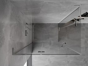 Mexen Mist-H L Duo, 2-křídlý ​​sprchový kout 85 x 80 cm, čiré sklo, chromový profil, 8A5L-085L-080P-01-00
