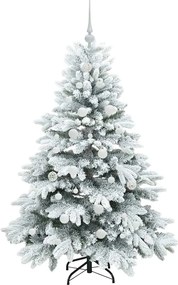 Umělý vánoční stromeček s 150 LED diodami Bílá 150 cm PE a PVC 3397604