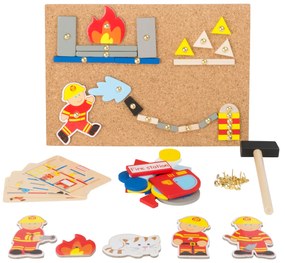 small foot Kreativní zatloukací hra Hasiči