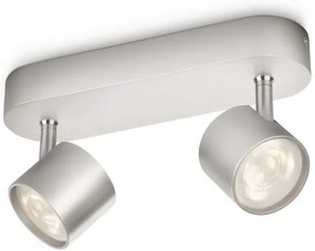 Led přisazené stropní svítidlo bodové philips star 56242/48/16  - hliník