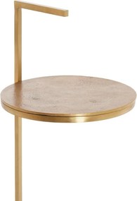 Kulatý odkládací stolek s mramorovou deskou ø 26 cm Leda – Light &amp; Living