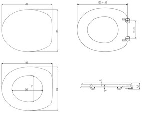 Aqualine FUNNY WC sedátko s potiskem delfíni - HY-S115