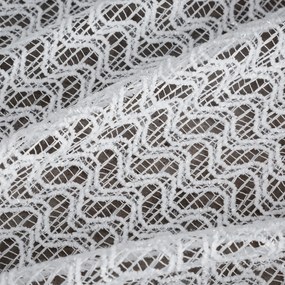 ZÁCLONA NA KROUŽCÍCH CLARA 140X250 CM BÍLÁ