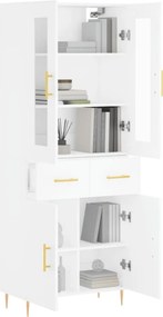 Skříň highboard bílá 69,5 x 34 x 180 cm kompozitní dřevo 3198521