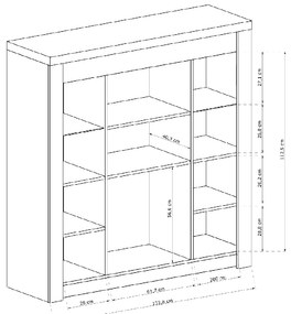 INDIANAPOLIS t | vitrína I-22 | jasan tmavý