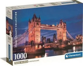 Clementoni PUZZLE Tower Bridge v noci / 1000 dílků / od 10 let
