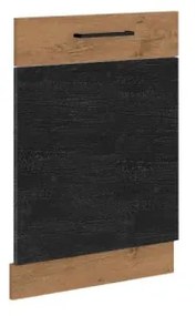 Kuchyňská přední část myčky Woodline ZM 713 x 596, Barva: Dub lancelot / bíly lesk