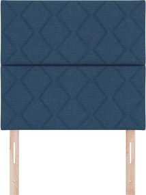 Čelo postele Modrá 90 cm textil 3337892