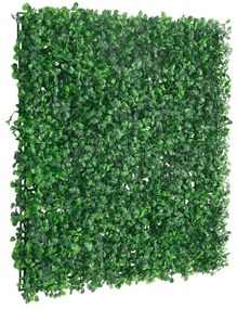 Umělý plot z listnatého keře 24 ks zelený 50 x 50 cm