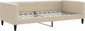 Válenda s přistýlkou krémová 100 x 200 cm textil 3196587