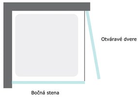 Glass 1989 Lula - boční stěna pro šířku vaničky 100 cm