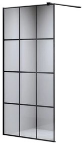 BPS-koupelny Sprchová zástěna Walk-in HYD-WI04 110 černá/transparent